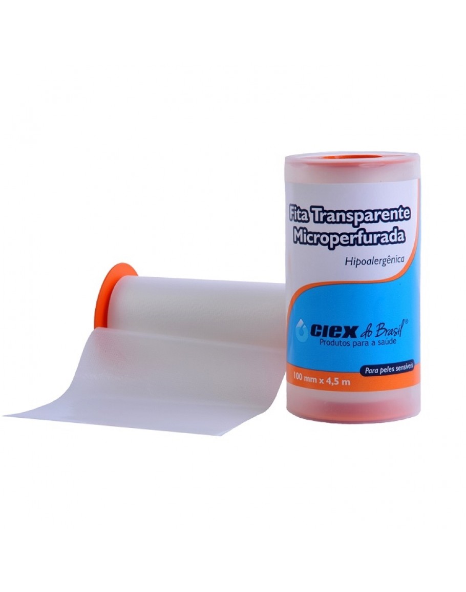 Fita Transparente Microperfurada 100mm X 4,5m - Ciex Fita Transparente Microperfurada 100mm X 4,5m - Ciex